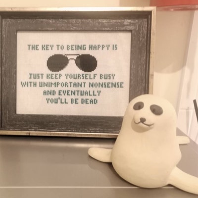 I'm a Sign, Not a Cop Lisa Simpson PDF Cross Stitch Pattern - Etsy