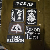 Punk Patches(disclose,aus Rotten,doom,crass,poison Idea,conflict) - Etsy