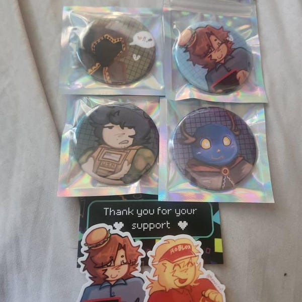 Roblox FORSAKEN Pin Back Buttons - 007n7 Taph Guest1337 Dusekkar - Etsy
