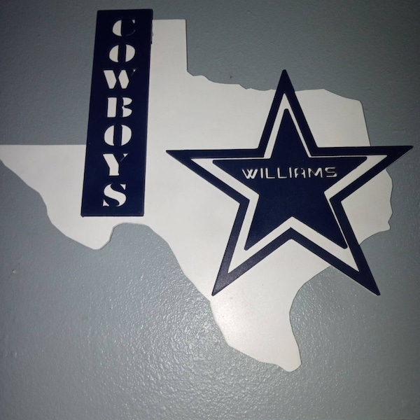 Personalized Cowboy Sign, Texas Lighted Sign, Man Cave Wall Art, Texas ...
