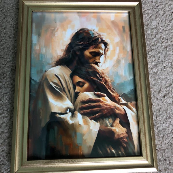 Jesus Teaching Children, Digital Christian Art, Christ and Kids Art ...
