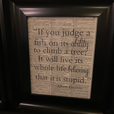 Albert Einstein Quote If You Judge a Fish Einstein Quotes - Etsy