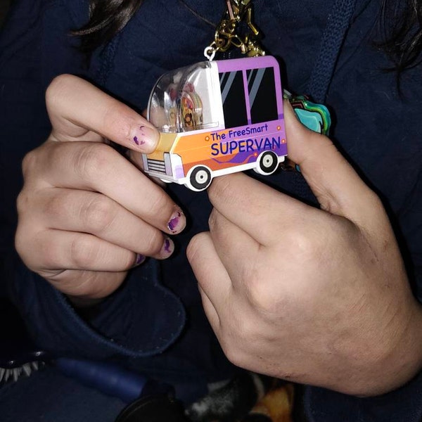 The Freesmart Super Van 3D Keychain - BFDI 2.2" - Pencil, Ruby, Match ...