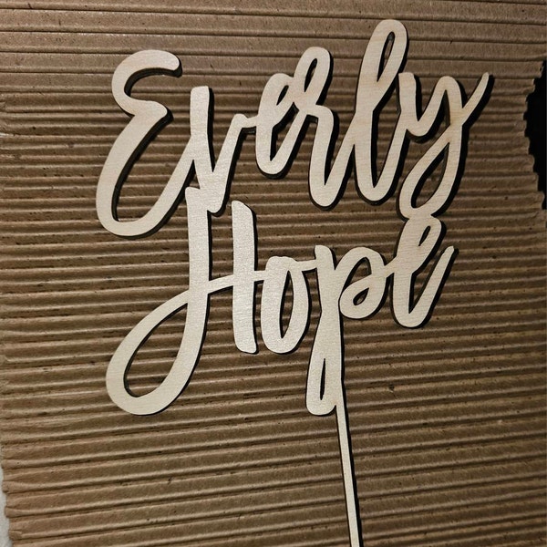 Personalized Cake Topper, Custom Text Cake Topper, Gold Cake Topper ...