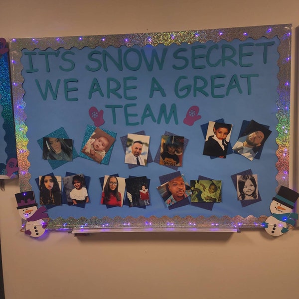 Teachers School Bulletin Board Cutouts | Winter Bulletin Board Kit| We ...