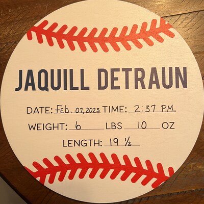 Baby Birth Stat Plaque Personalized Birth Announcement Sign Printed ...