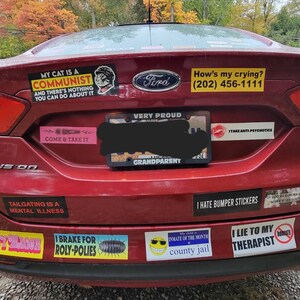 My Child Was Inmate of the Month at County Jail Funny Bumper Sticker ...