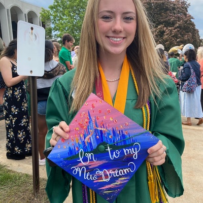 Custom Alien Grad/graduation Cap Painting - Etsy