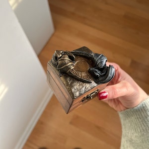 Dragon Ring Box Yin Yang Wooden Medieval Decor Women and Men Jewelry ...