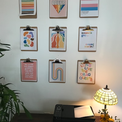 Pride Art Mega Bundle 30 PRINTABLES Rainbow Pride Decor Queer Art LGBTQ ...