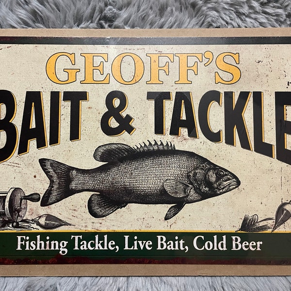 Custom Fishing Sign, Personalized Signs, Gift for Him, Fishing Gifts ...