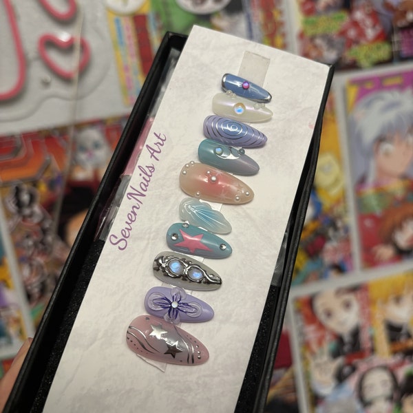 Freestyle 3D Gel Nails: Trendy Press on Nails With Unique Designs | Gel ...