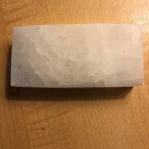 Selenite Charging Plate / 4 RECTANGULAR Selenite Polished Charging Plate / Rectangle Selenite ...