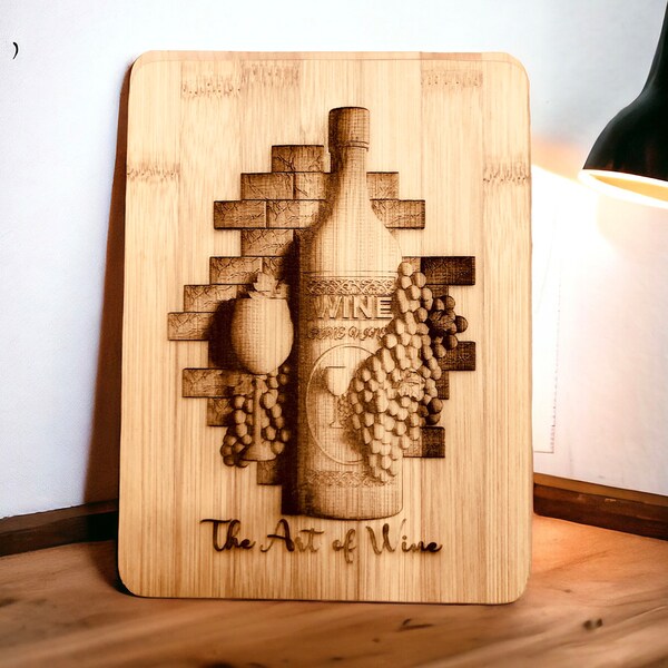 Digital Design File - Wine Bottle Sign - Glowforge - Laser Ready ...