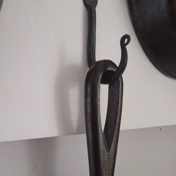4 Hand Forged Hooks Made by Blacksmith - Hang Pots & Pans - Towels ...