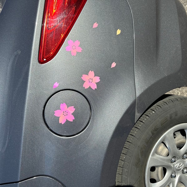 Sakura L Cherry Blossom Car Decal L Holographic L Cherry Blossom ...