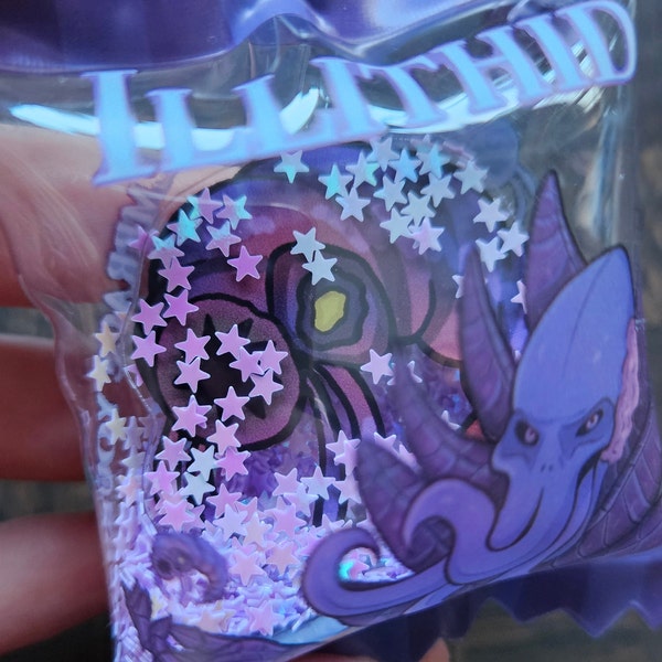 Stares at You Autistically One Sided Holographic Acrylic Keychain 6.5cm ...