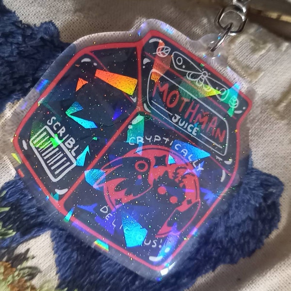 Mothman Juice Box Spooky Holographic Sticker - Etsy