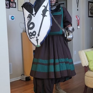 Over Mask Fencing Hood SCA Fencing or Cut and Thrust Hood, Cotton/poly ...