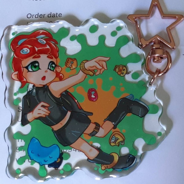 Splatoon Inspired Acrylic Keychains - Etsy