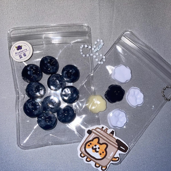 Realistic Blueberry Taba Squishy Toy, Blueberry Squishy Keychain ...