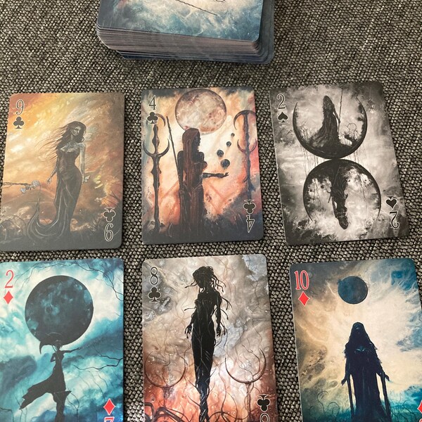 Cryptic - Classic 52-card Poker Playing Deck Featuring Dark Cloaked ...