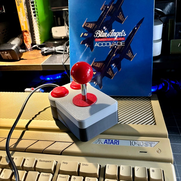 Atari Compatible Arcade Joystick (sanwa Style, 8-way) - Etsy