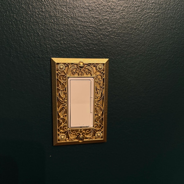 Ornate Gold Covers, Switch Plates, FREE SCREWS, Light Switch Cover ...