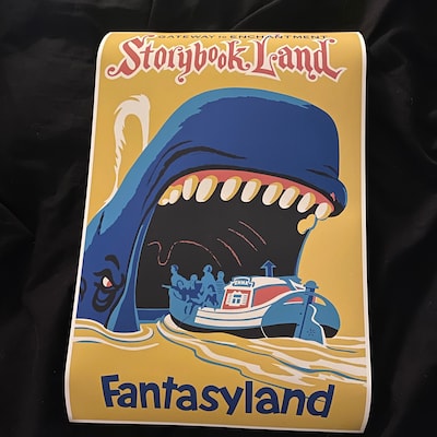 Vintage Disneyland Storybook Land Attraction Poster, Disney ...