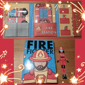 Printable Fire Station Busy Book for Kids, PDF, Instant Download, DIY ...