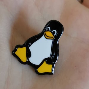 Tux the Linux Penguin Enamel Pin, Cute - Etsy