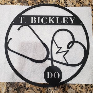 Personalized Doctor Sign Gift, Custom Metal Signs, RN Gifts, Nurse ...