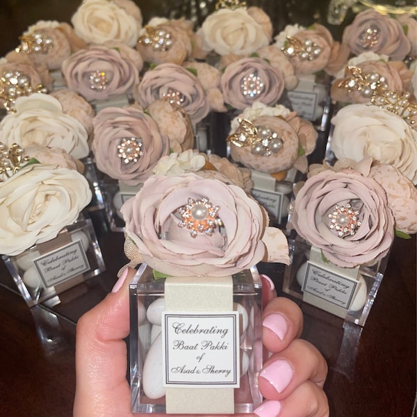 Beige Shades Wedding Favors for Guests, Luxury Favors Candy Box ...