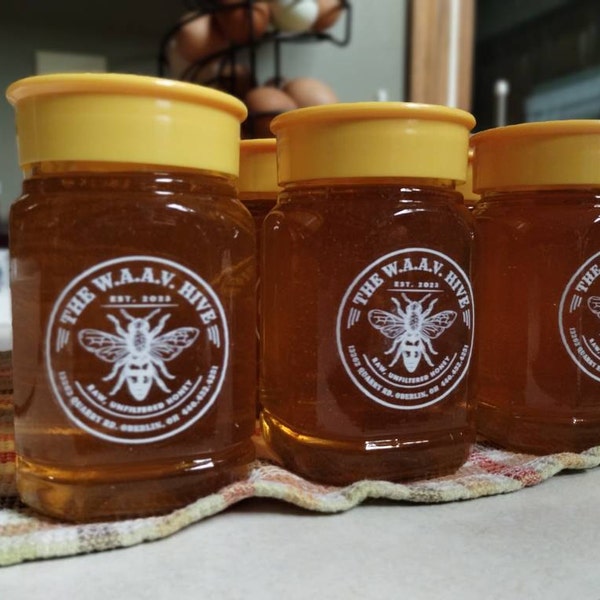 Personalized Honey Clear Vinyl Stickers, Custom Honey Product Stickers ...