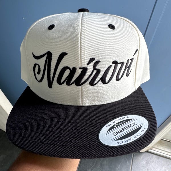 Custom Two Tone Hat Embroidered Custom Snapback Varsity Font Hat Custom ...