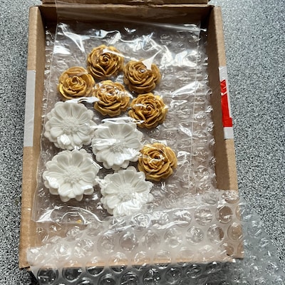 12 Red Roses Flowers Edible Cake Toppers Sugarcraft Wedding - Etsy