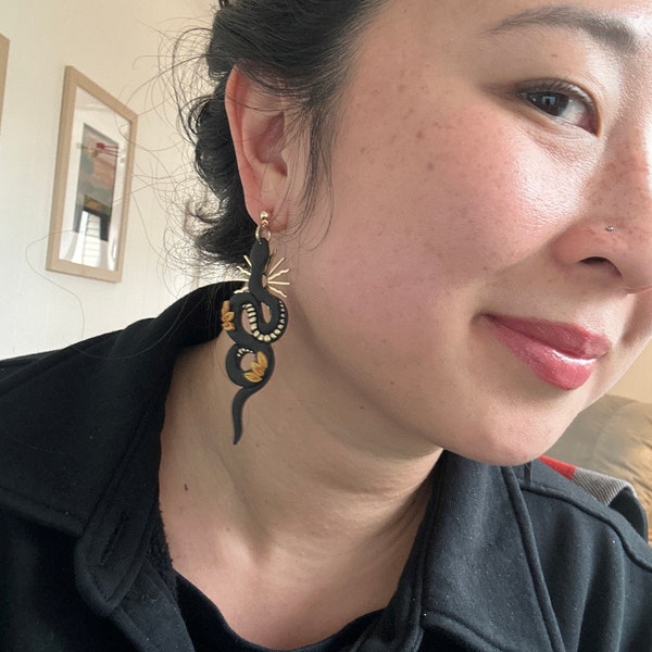 Venus Earrings | Aphrodite Earrings | Greek Goddess Earrings | Polymer Clay Earrings | Vintage ...