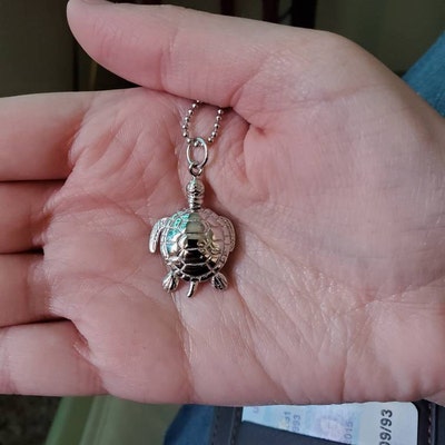 Moveable Turtle Necklace Moving Head Legs and Tail Solid Sterling ...