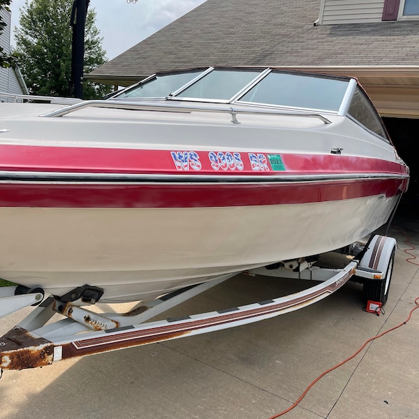 Boat Registration Numbers and Letters Decals and Stickers American Flag ...