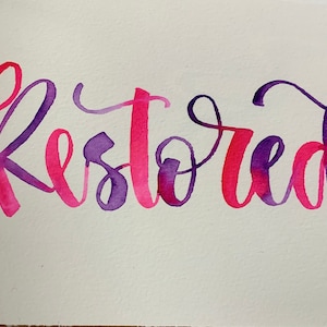 Jehovah Rapha Hebrew Names of God Modern Calligraphy and | Etsy