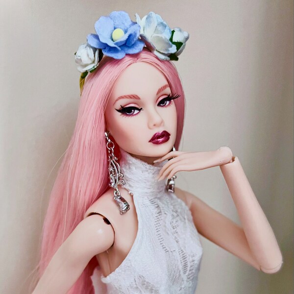 Doll Flower Crown, Victorian Style Fashion Doll Attribute, Cute ...