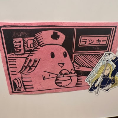 Pokémon Inspired Pidgeotto Japanese Linocut - Etsy