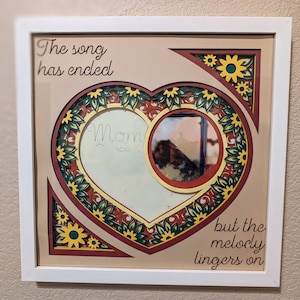CUSTOMIZABLE 3D MEMORIAL Shadow Box Svg for Cricut for Silhouette - Etsy