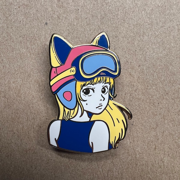 Anime Girl Enamel Pin 1 75 Etsy