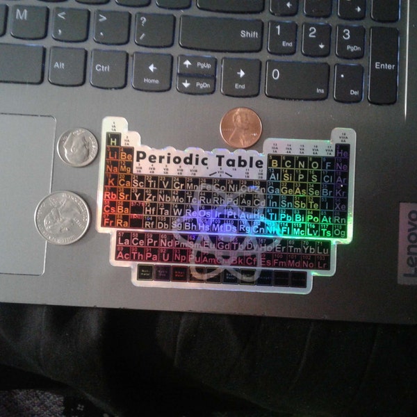 Holographic Periodic Table of the Elements Sticker - Etsy