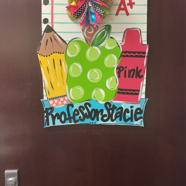 Welcome to Art Class Art Teacher Door Hanger Classroom Decor Paint ...