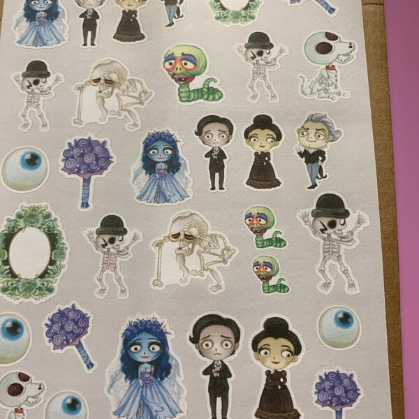 The Corpse Bride Stickers, Cute Planner Stickers, Movie Stickers - Etsy