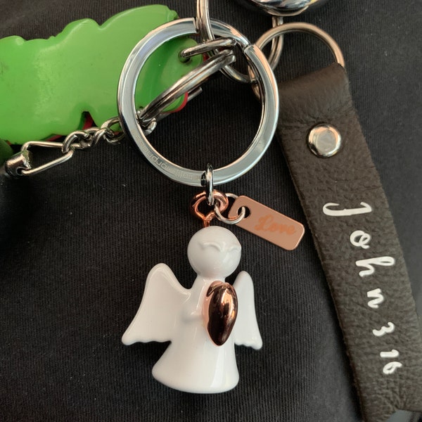 Metalmorphose 3D Love Angel Keychain - Etsy