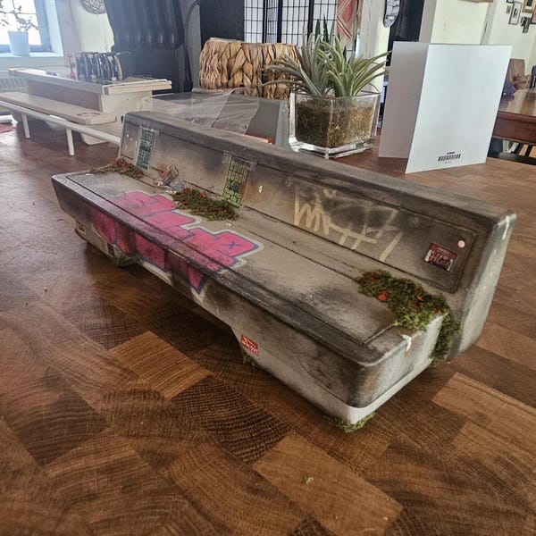 12” Cement Fingerboard High Level Ramps Park Bench 2.0 / Ledge With ...