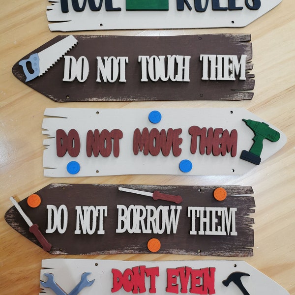 Blank Craft Kit Laser Cut Wooden MDF Direction Sign Theme Room Sign ...